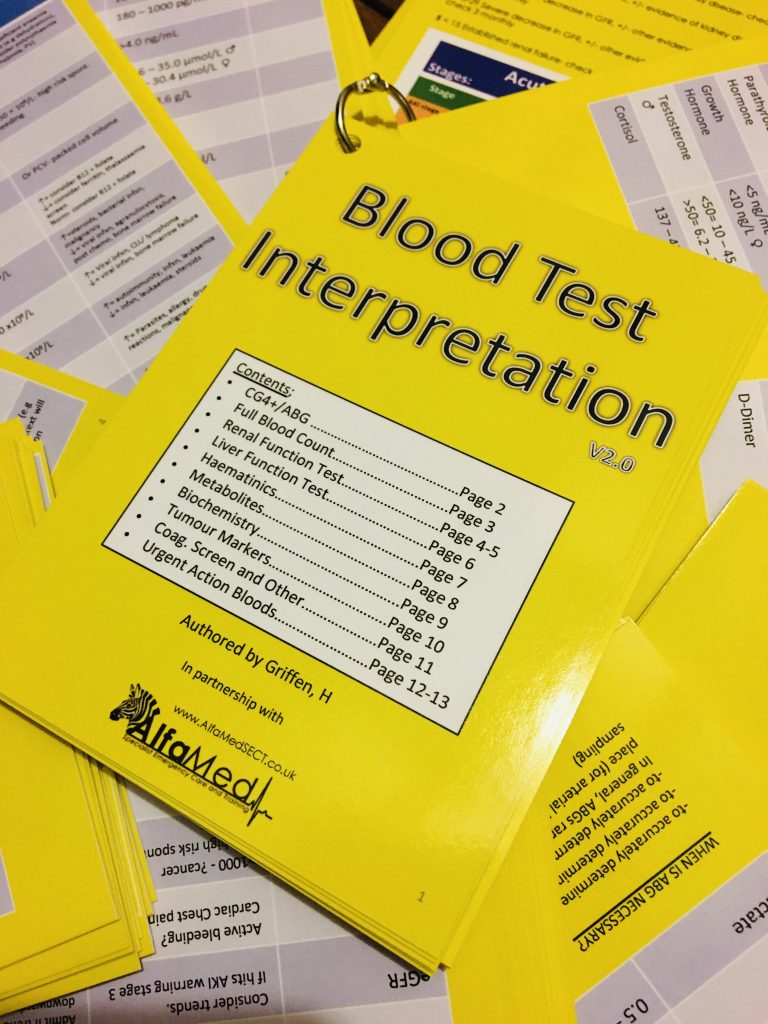 Quick Reference Guide: Blood Test Interpretation V2.0 – AlfaMed ...